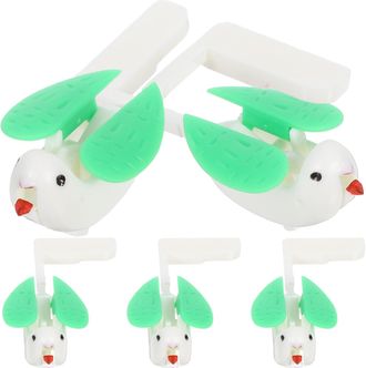 Holibanna 5 St&uuml;ck Kleine Kuckucksuhr-Vogel-Reparatur-ersatzteile Aus Kunststoff F&uuml;r - Und Wanduhren, Realistischer F&uuml;r DIY-uhrendekoration