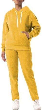 Generic Jogging Femme Ensemble, Survet&ecirc;ment 2 Pi&egrave;ces Manches Longues Tenue Chaude Sweats &agrave; Capuche et Pantalons Sportswear pour Jogging Sports Suit D&eacute;contract