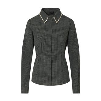 Liu Jo Karohemd mit Schmuckkragen - - Blouses & Shirts - Damen - Gr&uuml;n - L