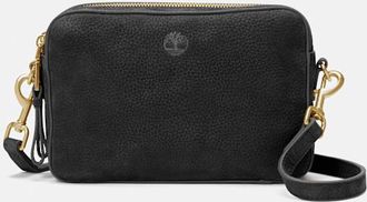 Timberland Kameratasche aus weichem Leder in Schwarz, Damen, Schwarz