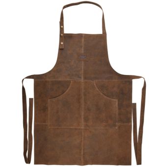 Esschert Design Esschert Leder BBQ Grillsch&uuml;rze K&uuml;chen Sch&uuml;rze Kochsch&uuml;rze Latzsch&uuml;rze Party