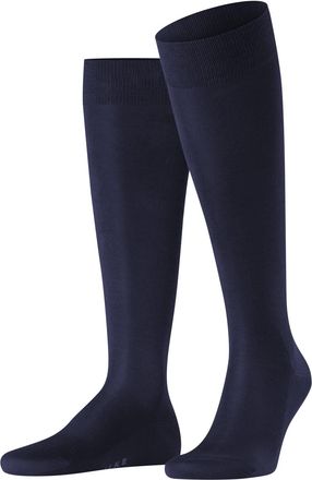 Falke Herren Kniestrümpfe Tiago M Kh nachhaltige Fil DEcosse Baumwolle lang einfarbig 1 Paar, Blau Dark Navy 6375, 49-50