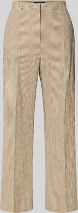 Max Mara Regular Fit Weite Hose aus Baumwoll-Leinen-Mix Modell MARINA