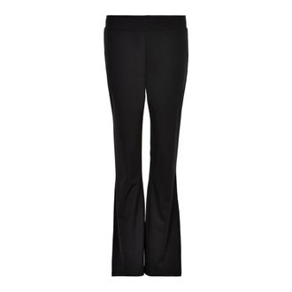 In Front Schwarze Bootcut-Hose mit ausgestelltem Saum - - Trousers - Damen - Schwarzk - S