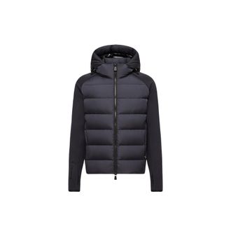 Moncler Moncler Padded Polartec Zip-up Hoodie, Men, Blue, Size: 3xl