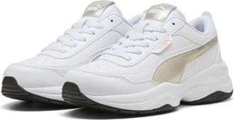 Puma Cilia Mode Damen Metallic Whisper Sneaker, Wei&szlig; Gold Schwarz, 41.5 EU, Wei&szlig; Gold Schwarz, 42.5 EU