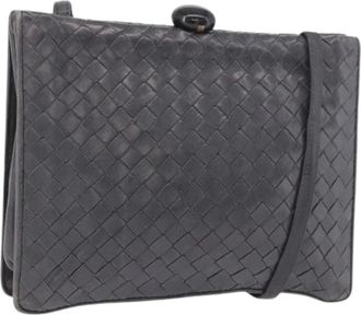 Bottega Veneta Sac bandouli&egrave;re vintage doccasion - Femme - Pre-owned - Gris - Taille: ONE Size