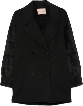 Twinset Damen, M&auml;ntel, Schwarzk, MGr&ouml;&szlig;e
