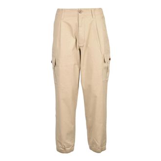 Sun 68 Femme, Pantalons, Beige, Taille: 40 FR Cargo Pantalons