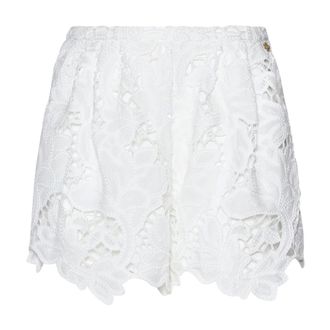 Silvian Heach Femme, Shorts, Blanc, Taille: 34 FR Shorts lavorazione decorativa e bordo sagomato