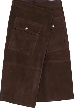 Co Flap-pocket Wrap Skirt