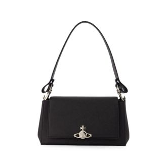 Vivienne Westwood Medium Hazel Grained Leather Tote Bag