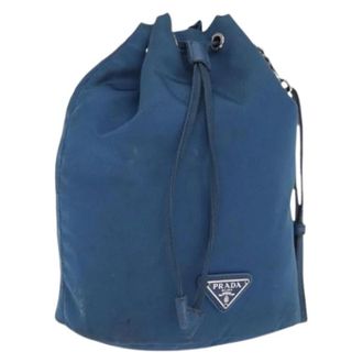 Prada Pre-owned Nylon Bucket Bag - - Pre-owned - Damen - Blau - ONE SIZE