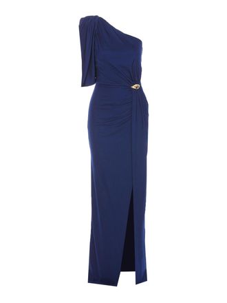 Elisabetta Franchi Robe Au Genou - Bleu