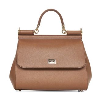 Dolce & Gabbana Femme, Sacs, Brun, Taille: ONE Size Grand sac &agrave; main Sicily