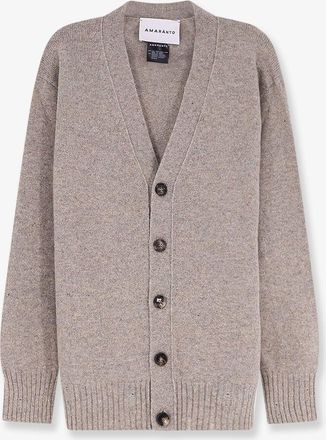 Amaranto Wool and cashmere blend cardigan - AMARANTO - gender_Man