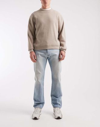 Levi's 501 - Jean d&eacute;contract&eacute; - Taupe d&eacute;lav&eacute;-Neutre