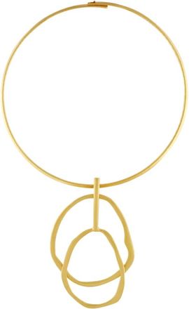 Dansk Copenhagen Collier court statement Elysian - Femme - Accessoires - Jaune - Taille: ONE Size