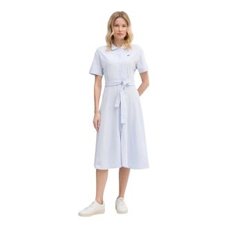 Lacoste Ausgestelltes Mini-Piqu&eacute;-Polokleid - - Dresses - Damen - Blau - M