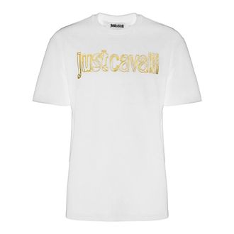 Just Cavalli Homme, Tops, Blanc, Taille: XL Collection de T-shirts et Polos élégants