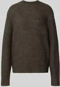Carhartt Work in Progress Strickpullover mit Logo-Stitching Modell CURTIS