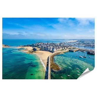 Islandburner Photographie XXL - Photo de qualit&eacute; sup&eacute;rieure - Ville de corsaire Saint Malo Bretagne