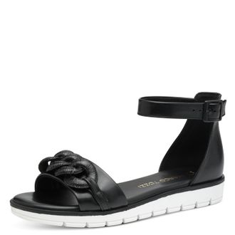 Marco Tozzi Damen Sandalen flach Geschlossene Ferse Elegant, Schwarz (Black), 41 EU