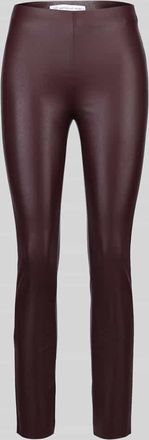 Raffaello Rossi Slim Fit Kunstlederhose aus Viskose-Mix Modell RESA