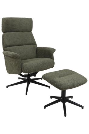 CARRYHOME Relaxsesselset, Gr&uuml;n, Metall, Textil, 74x106-96x72-101 cm, Stoffauswahl, Liegefunktion, Wohnzimmer, Sessel, Relaxsessel