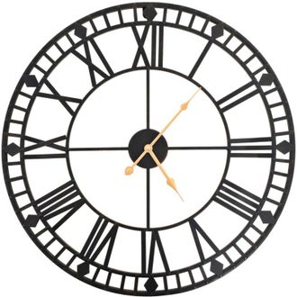 vidaXL Vidaxl - Horloge murale vintage avec mouvement &agrave; quartz M&eacute;tal 60 cm xxl