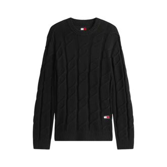 Tommy Jeans Herren, Strickwaren, Schwarzk, XLGr&ouml;&szlig;e