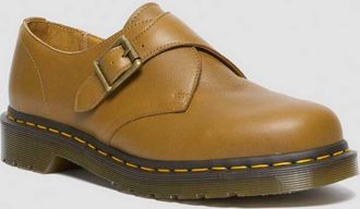 Dr. Martens 1461 Monk Buckle Leder Schuhe in Braun/Bräunen, Größe: 36