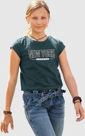 Kidsworld T-Shirt New York - Print Kurzarm, gerade Passform, mit stylischem Druck