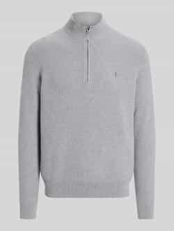 Polo Ralph Lauren Regular Fit Troyer aus Baumwoll-Mix mit Logo-Stitching