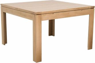 Hellin Hellin - Table carrée extensible bois chêne clair massif L140/200 - boston