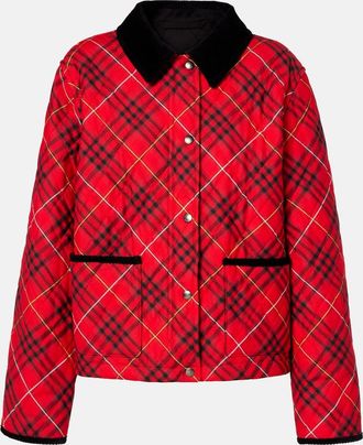 Burberry Veste Burberry Check en coton
