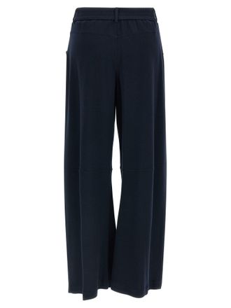 Brunello Cucinelli Womens Blue Cotton Casual Pants
