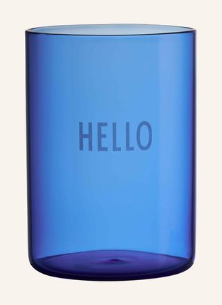 DESIGN LETTERS Design Letters Trinkglas Favourite blau