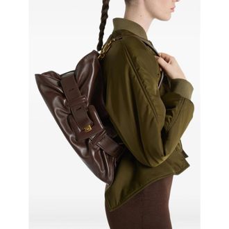 Balmain Anthem Shoulder Bag - Brown