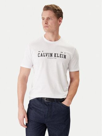 Calvin Klein Jeans T-Shirt Coll Word Graphic LV14RE817G Wei&szlig; Regular Fit