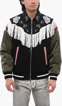 Dsquared2 Embroidered Bomber WESTERN with Fringes Dsquared2