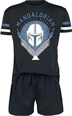 Star Wars The Mandalorian - Bounty Hunter Homme Pyjama Noir 4XL 100% Coton