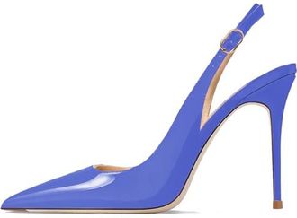 Generic Talons Compens&eacute;s en Cuir Verni Femme &agrave; Talon Aiguille Bout Pointu Bride &agrave; Boucle R&eacute;glable Escarpins &agrave; Talons Hauts Classiques &Eacute;l&eacute;gants Escarpins pour 