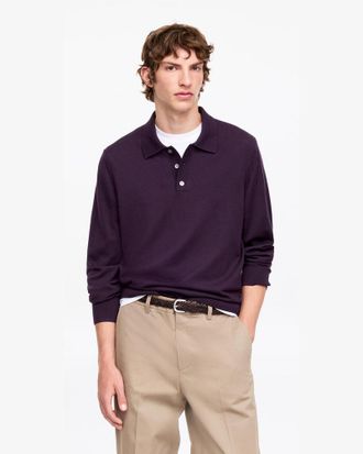 Arket Polopullover Aus Merinowolle -Lila