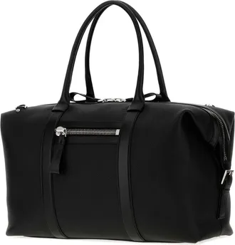 Tom Ford Mens Black Leather Travel Bag Borse A Mano