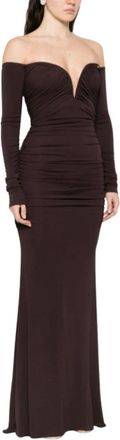 Elisabetta Franchi Femme, Robes, Brun, Taille: 38 FR Red Carpet Dress