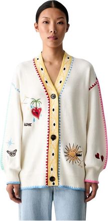 Never Fully Dressed Celestial Martha Cardigan - - Knitwear - Damen - Mehrfarbig - L