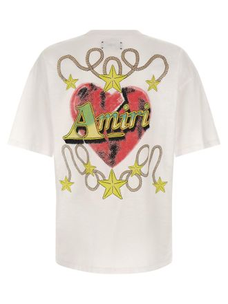 Amiri Embroidered Heart Graphic T-Shirt - White