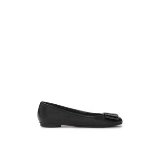 Kazar Klassische Ballerinas aus Vollleder mit einer Schleife verziert - - Shoes - Damen - Schwarzk - 39 EU