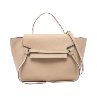 Celine Pre-owned Belt BAG Mini Leder 2way Handtasche - - Pre-owned - Damen - Beige - ONE SIZE